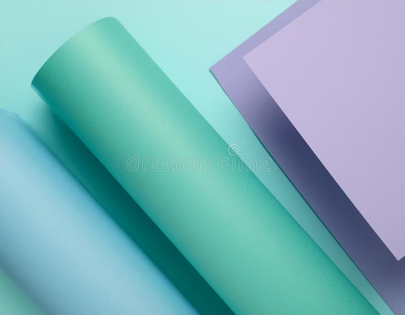 Colorful Paper Sheets Arranged in Pastel Palette for Creative ...