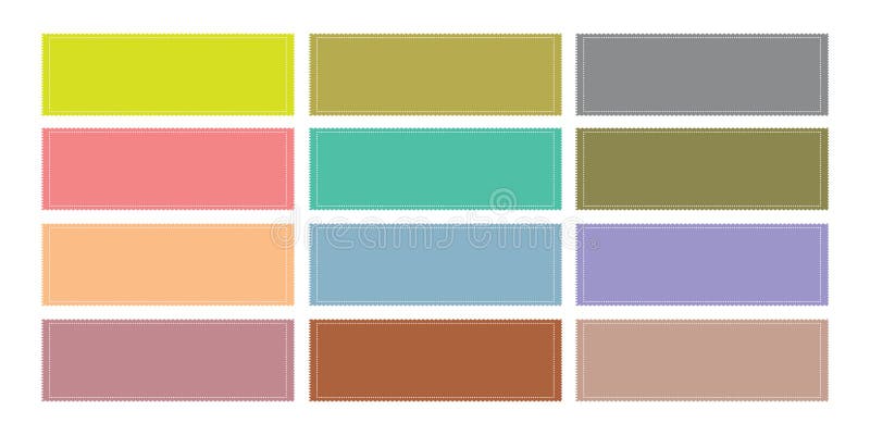Colorful Paper Square Set Design Vector Stock Illustration ...
