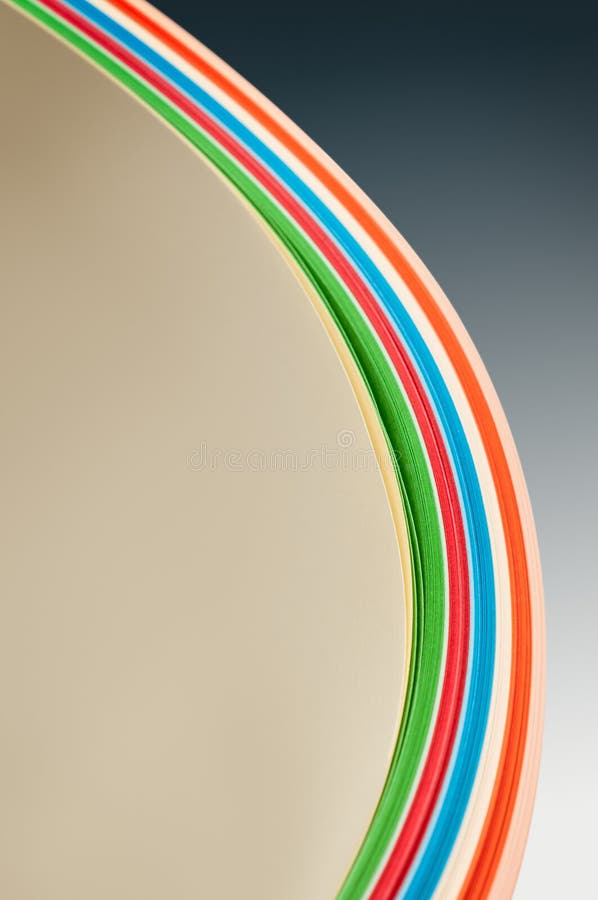 Colorful paper sweep stock photo. Image of rainbow, shape - 20761840