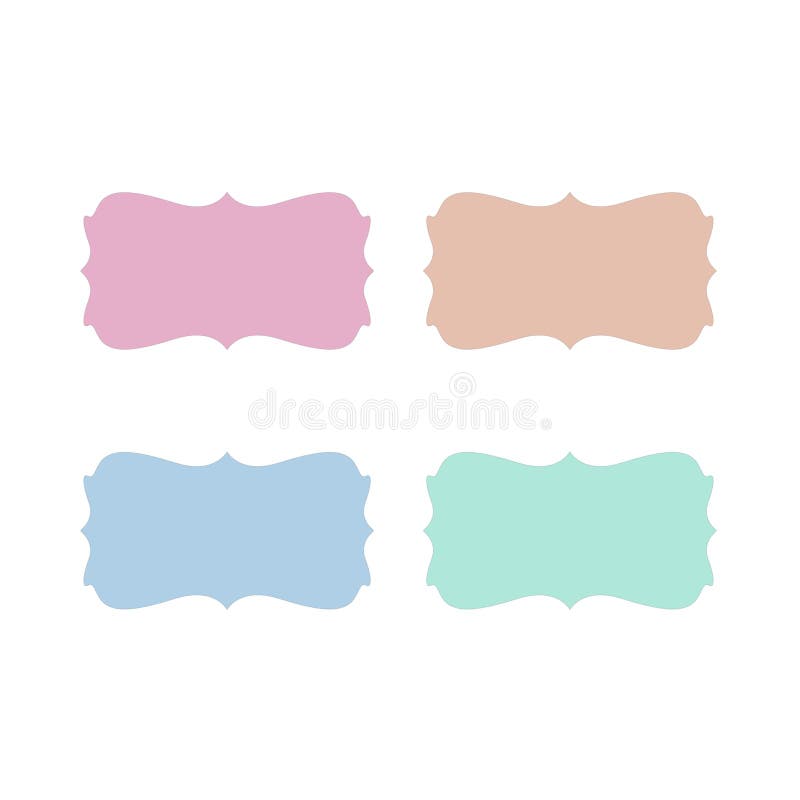 Colorful Paper Tags Collection Stock Vector - Illustration of pink ...