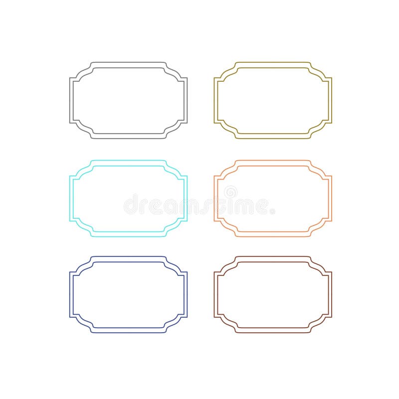 Colorful Paper Tags Design Elements Stock Vector - Illustration of ...