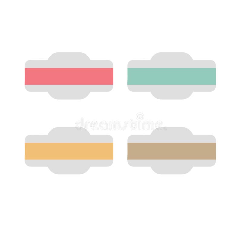 Colorful paper tags labels stock vector. Illustration of yellow - 363244066