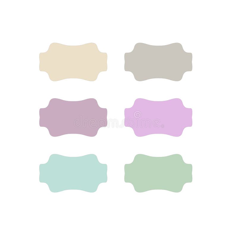 COLORFUL PAPER TAGS LABELS stock illustration. Illustration of green ...