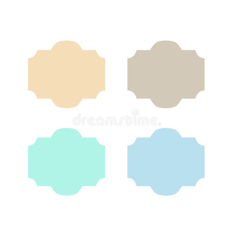 Colorful Paper Tags Product Labels Collection Stock Vector ...