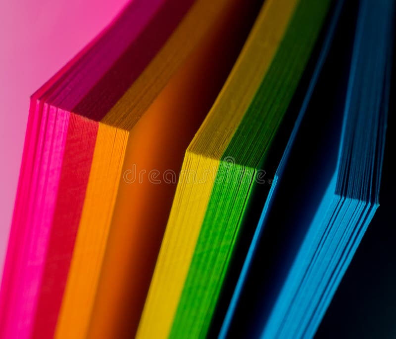 Colorful papers stock image. Image of concept, rainbow - 33737417