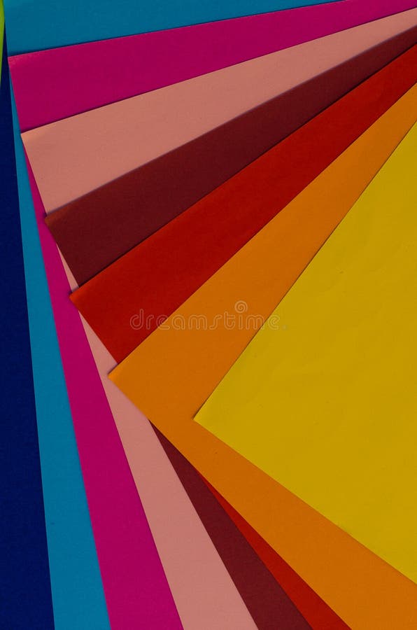 Colorful papers stock photo. Image of group, stationary - 34105882