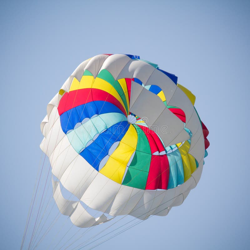 Colorful Parachute stock image. Image of color, takeoff - 5434463
