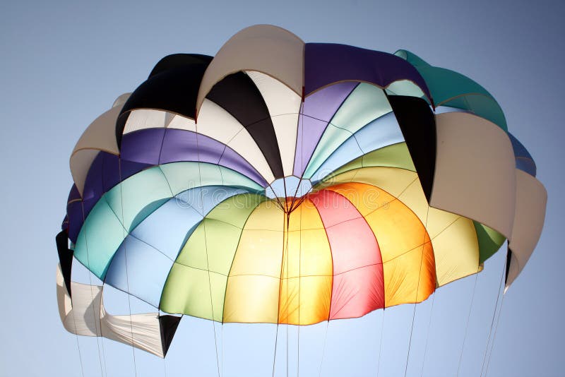 Parachute Colors Background Stock Photo - Image of recreation ...