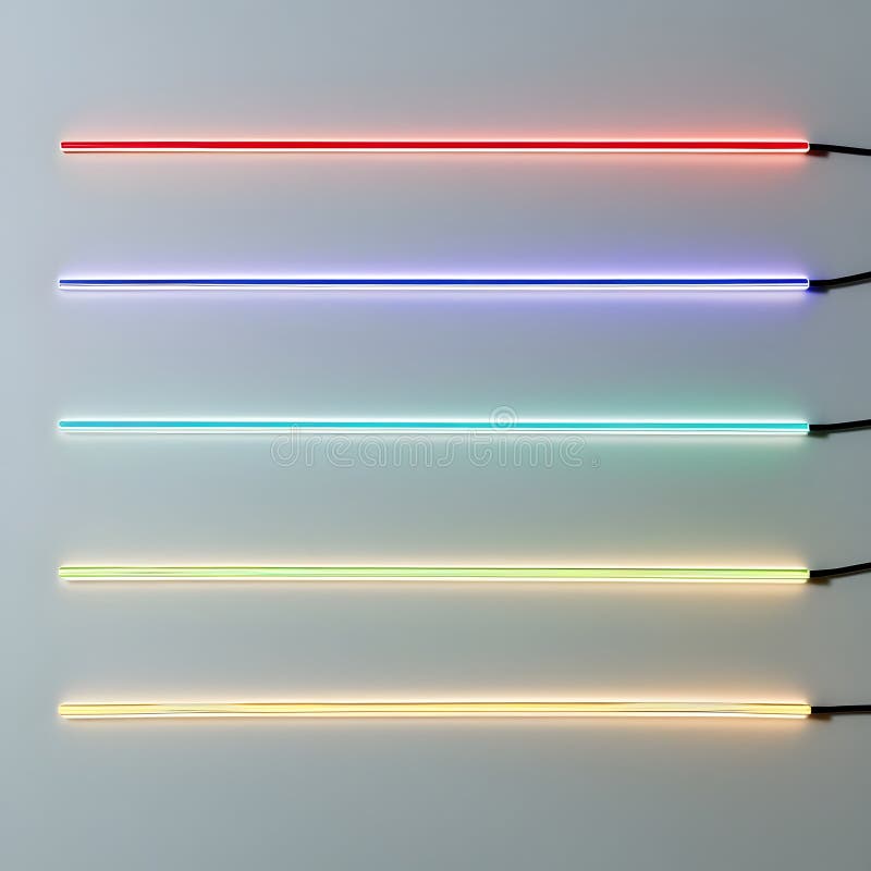 Colorful Parallel Lines on Minimalist Background in Modern Abstract ...