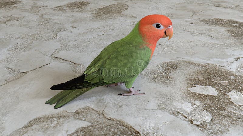Colorful Parrot Perched on Textured Surface Stock Photo - Image of ...