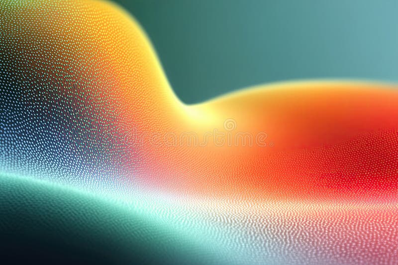 Colorful Particle Surface Gently Flowing and Changing Shape Stock ...