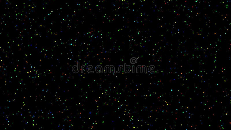 Colorful Particles Black Screen Overlay Seamless Loop Animation Black ...