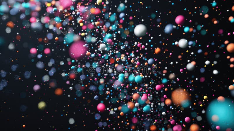 Dynamic and Colorful Particle Background Design with Bright and Vibrant ...
