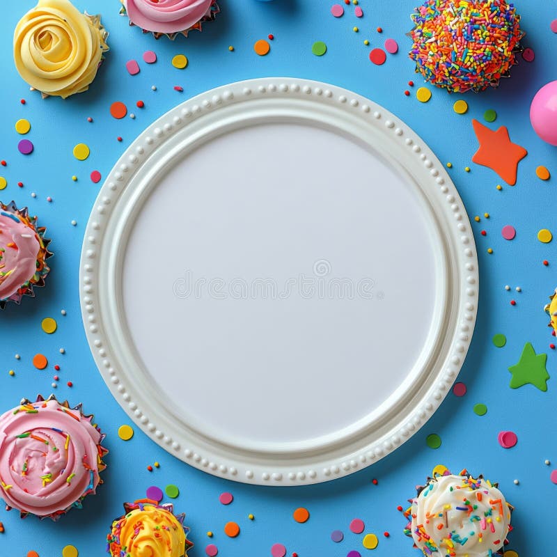 Colorful Party Hats Arranged on a Pink Background for a Celebration or ...