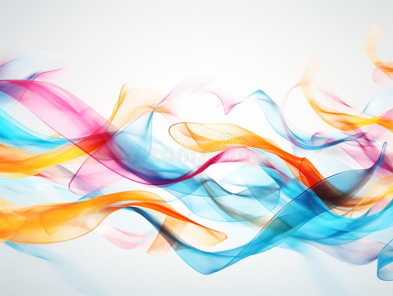 Colorful Party Streamers Isolated Stock Illustration - Illustration of ...