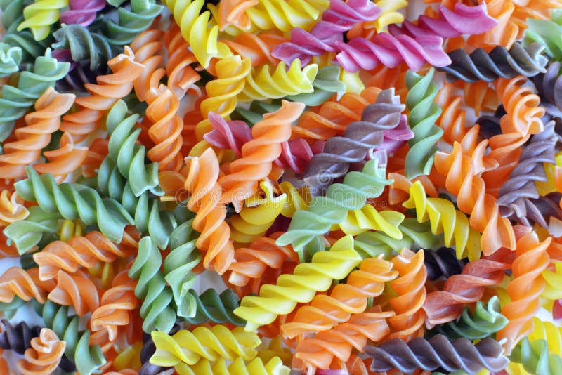 Colorful pasta stock photo. Image of yellow, carrot, food - 83285372