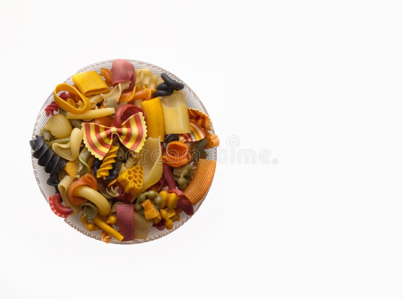 Colorful pasta mix stock photo. Image of noodles, food - 36993084