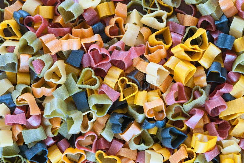 Colorful pasta stock image. Image of food, orange, texture - 41688569