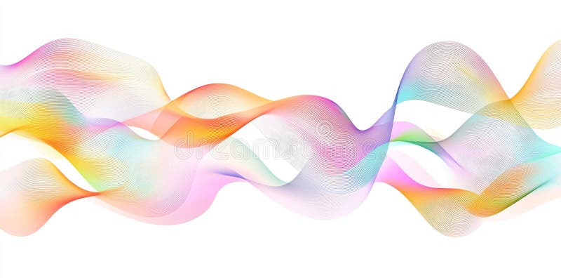 Colorful Pastel Abstract Wave Background. Wave Banner Stock Image ...