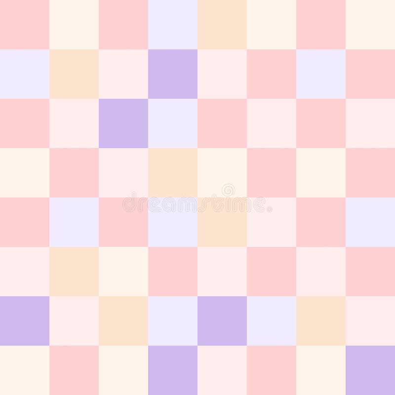 Cream, Pink, and Blue Pastel Checkerboard Pattern Background. Stock ...