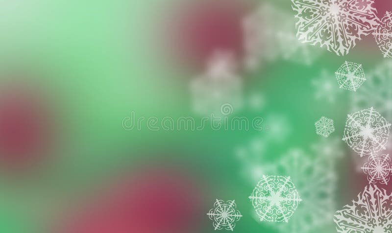 Colorful Pastel Christmas Background with Snow Flakes Stock ...