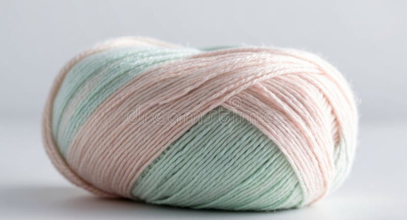 Colorful Pastel Cotton Yarn Ball of Wool. Stock Photo - Image of pale ...