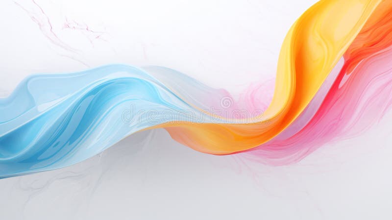 Colorful Pastel of Paint Curve and Splashes Background. - Generative Ai ...