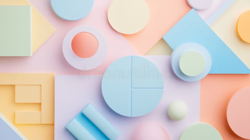 Colorful Pastel Patterns for Design and Decoration Generative AI Stock ...