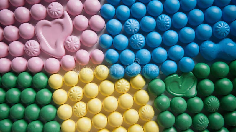 Colorful Pastel Spheres Pattern Background High Quality Image Stock ...