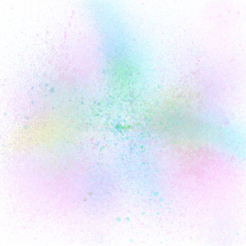 Colorful Pastel Spray Paint on White Background Stock Illustration ...