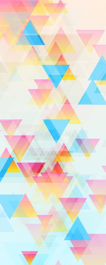 Colorful Pastel Triangles Geometric Tech Abstract Background Stock ...