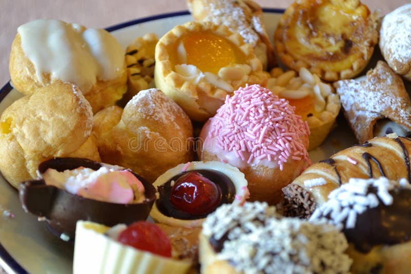 Colorful Pastry Display stock photo. Image of fruits, baker - 4896716