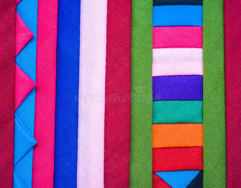 Colorful Patchwork Fabric Background Stock Image - Image of background ...