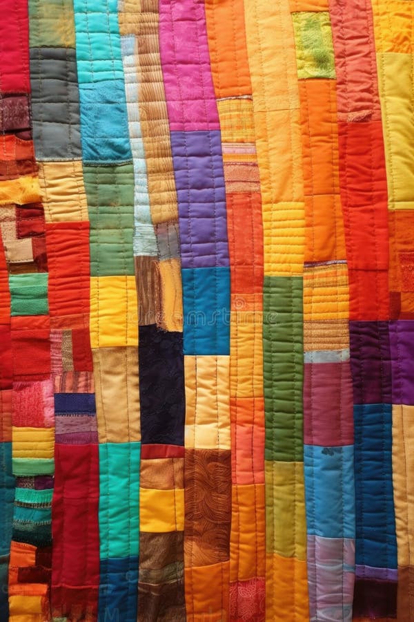 Colorful Patchwork Quilt Symbolizing Cultural Diversity Stock ...