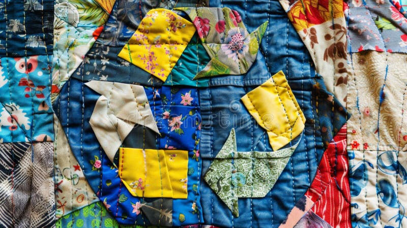 Colorful Patchwork Quilt Texture Stock Image - Image of craft, patch ...