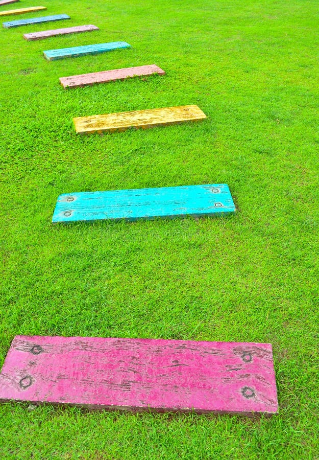 Colorful Path in Beautiful and Sunny Autumn Season Stock Image - Image ...