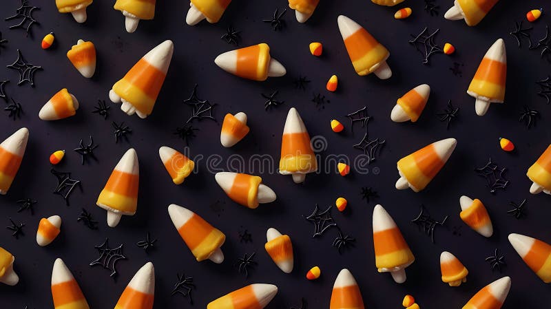 Halloween Candy Corn Pattern, Stock Image - Image of wallpaper ...