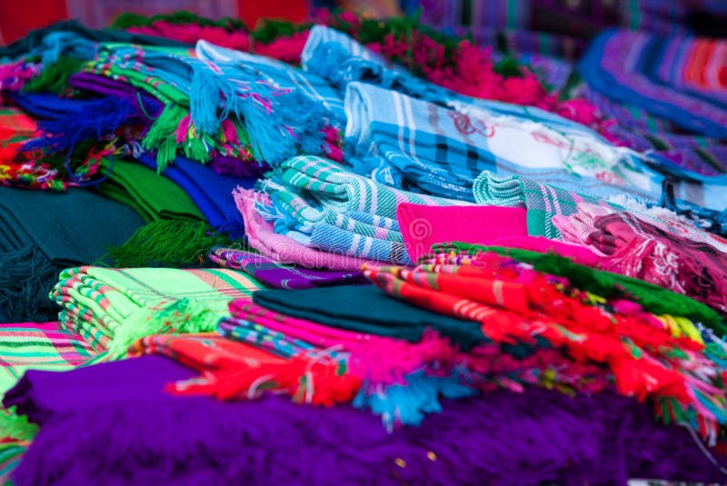 Colorful Pattern and Details Textile Costume of Asian Ethnic Stock ...