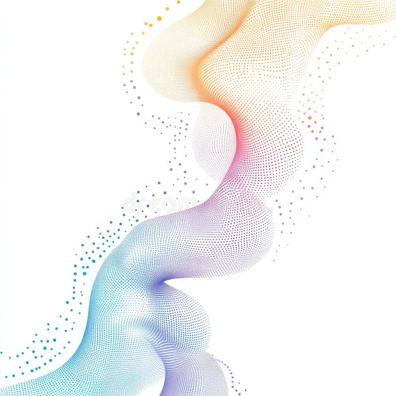 A Colorful Pattern of Small Dots on a White Background, Perfect for ...