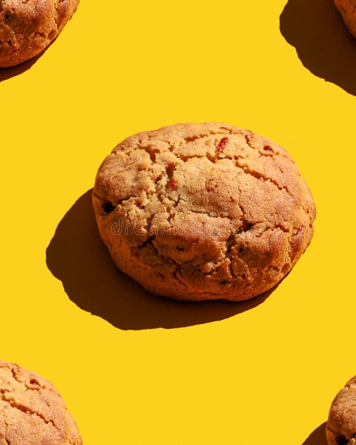 Sweet Cookies with Sesame Seeds Isolated Stock Photo - Image of cookies ...