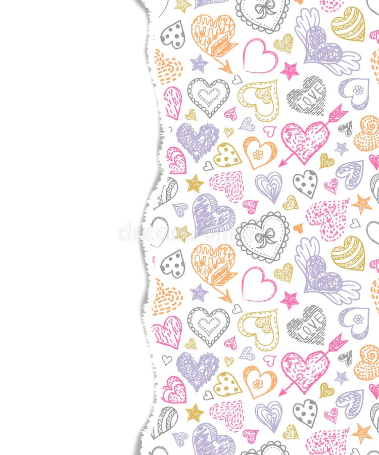 Colorful Pattern with Torn Paper Stock Vector - Illustration of pattern ...