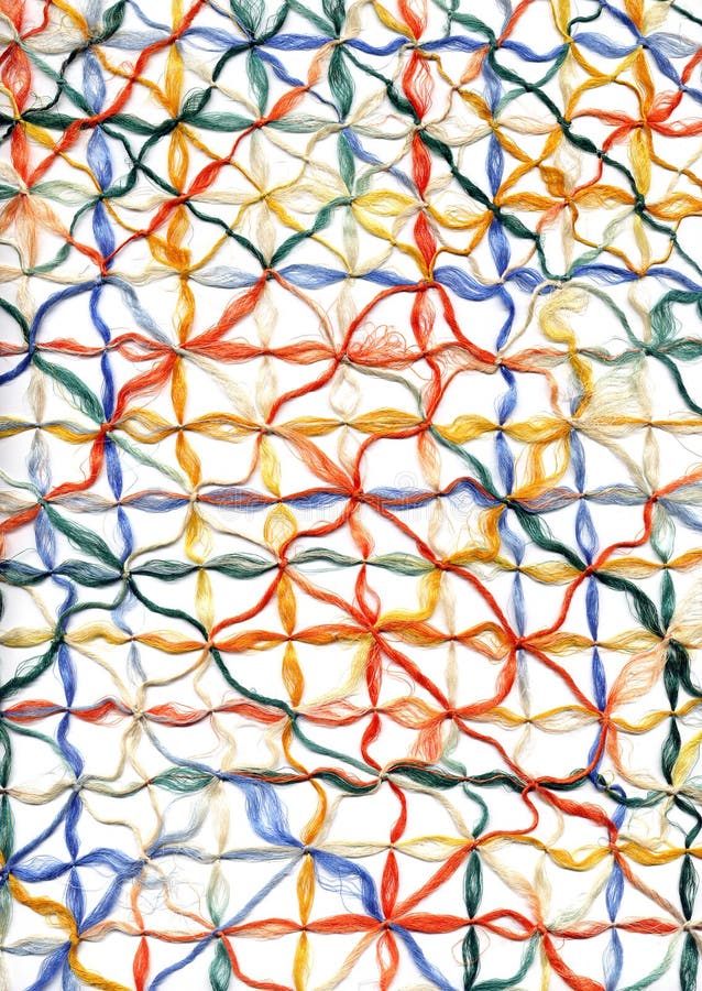 Colorful Pattern of Woven Silk Stock Image - Image of regular, fibers ...