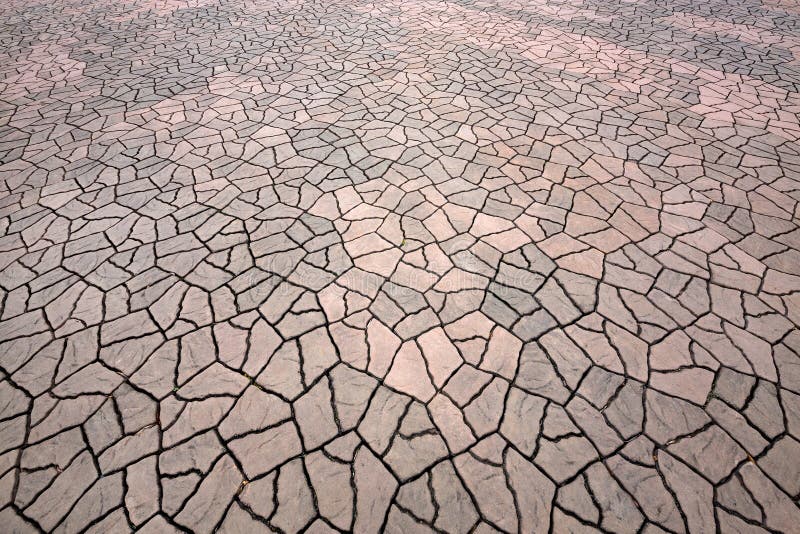 Colorful Patterns of Cracked Soil. Stock Photo - Image of paint, crack ...