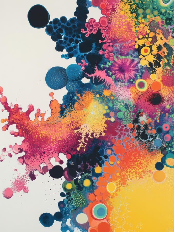 Virus Transformation and Mutation Displayed through Vibrant Colors and ...