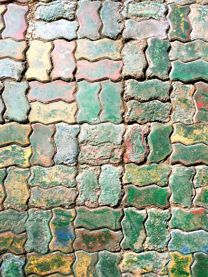 Colorful pavement texture stock photo. Image of architecture - 57057326