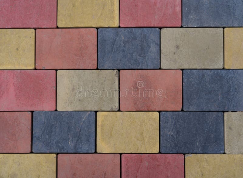 Colorful Paving or Wall Decoration Tile Texture Stock Image - Image of ...