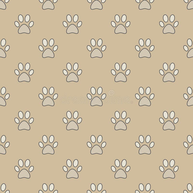 Colorful Paw Seamless Pattern Stock Vector - Illustration of vector ...