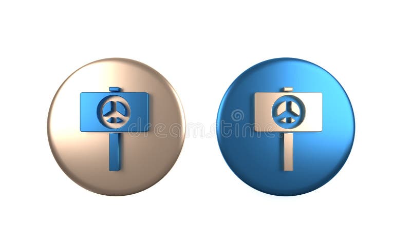 Colorful Peace Icon Isolated on White Background. Hippie Symbol of ...