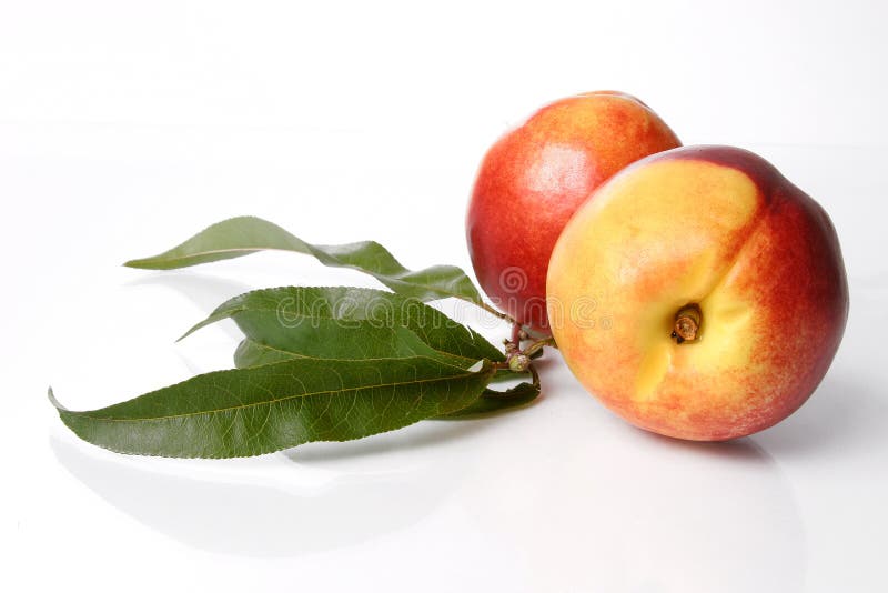 Colorful peaches stock image. Image of leaf, drop, nutrition - 18284753