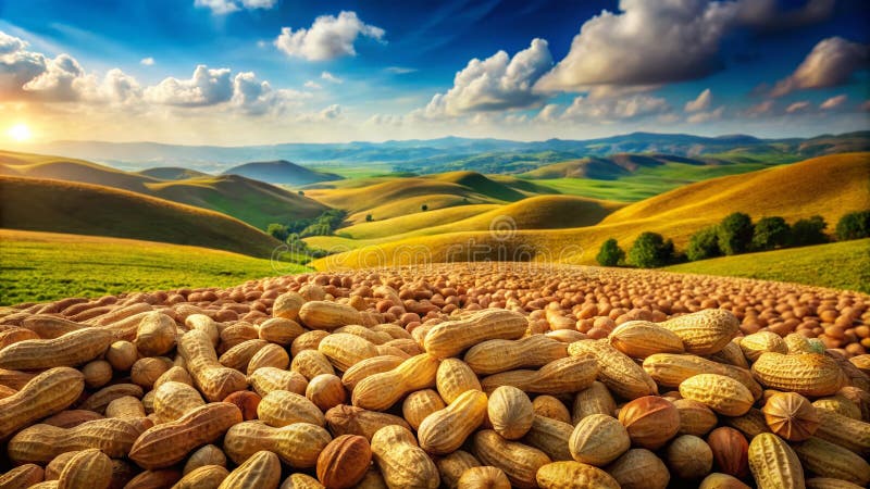 Colorful Peanut Pattern Background a Vibrant Design for Textiles Crafts ...